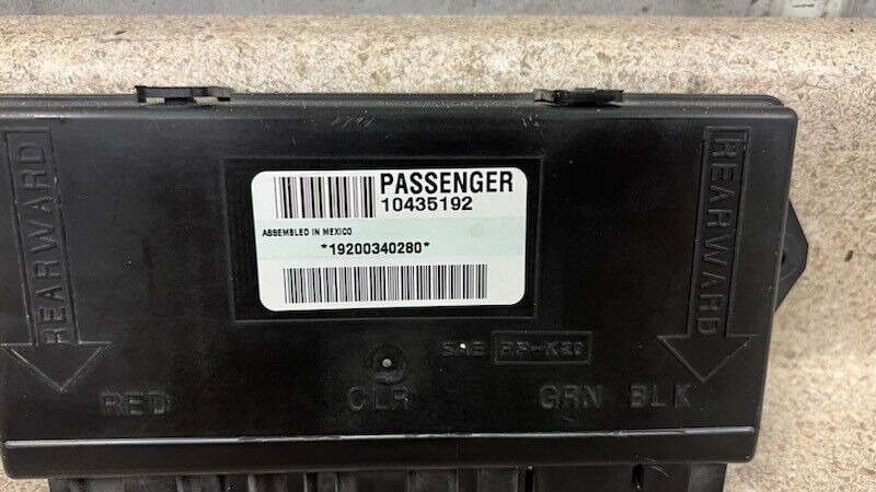 99 00 Chevrolet Corvette C5 Passenger Door Control Module Relay RH 104 ...
