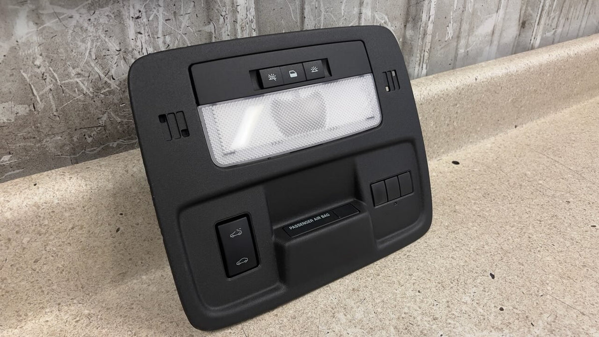 10 15 Camaro SS Center Upper Overhead Console GM Black Roof Sunroof Sw ...