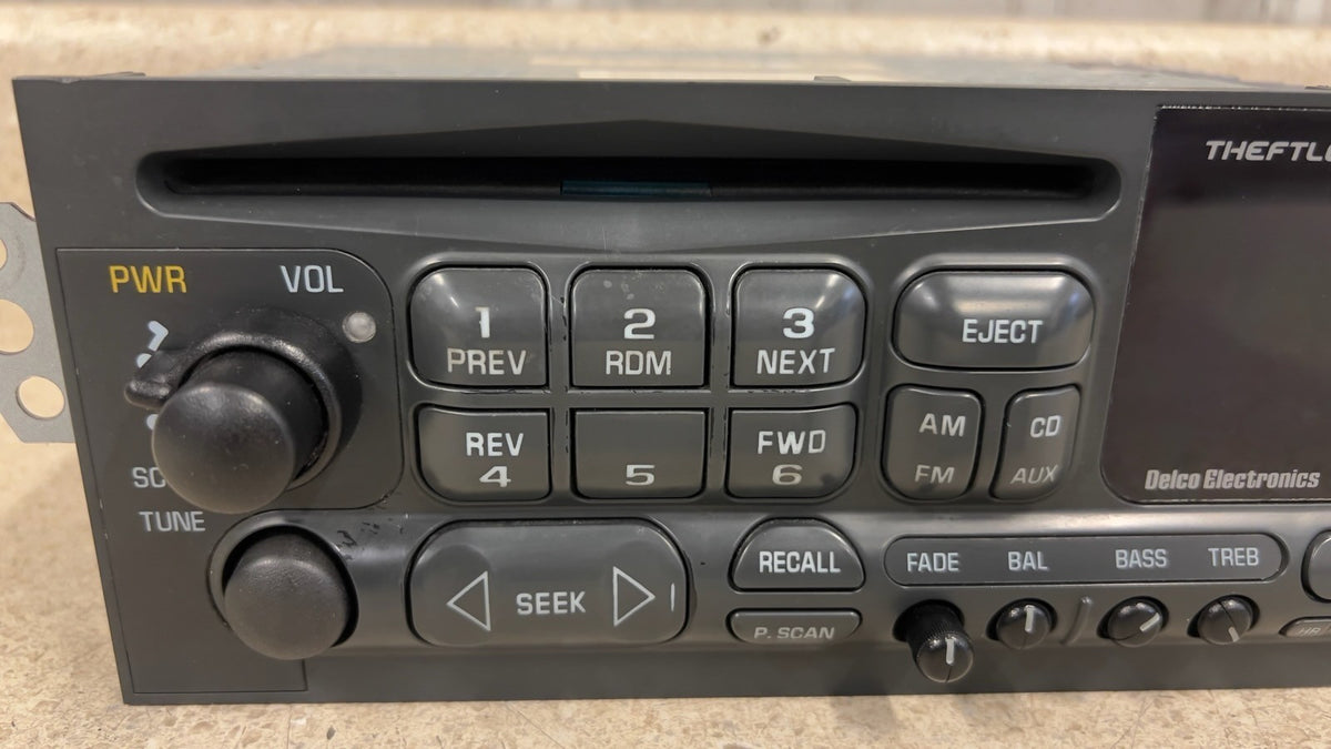 1997 2004 Chevrolet Corvette C5 Radio Stereo Head Unit CD Player GM 09 ...
