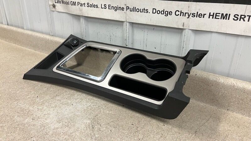 09 14 Dodge Challenger SRT Center Console Trim Bezel Shifter Cupholder ...