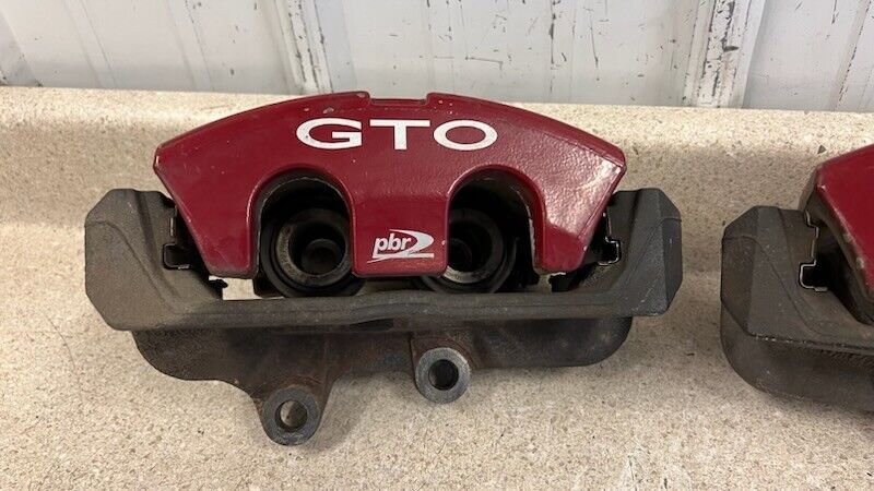 05 06 Pontiac GTO Factory Brake Caliper Driver Passenger Front Red OEM ...