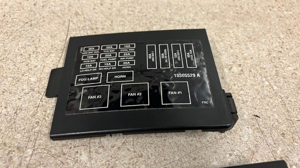 1998 2002 Pontiac Firebird Trans AM Camaro SS Fuse Box Panel Cover OEM ...